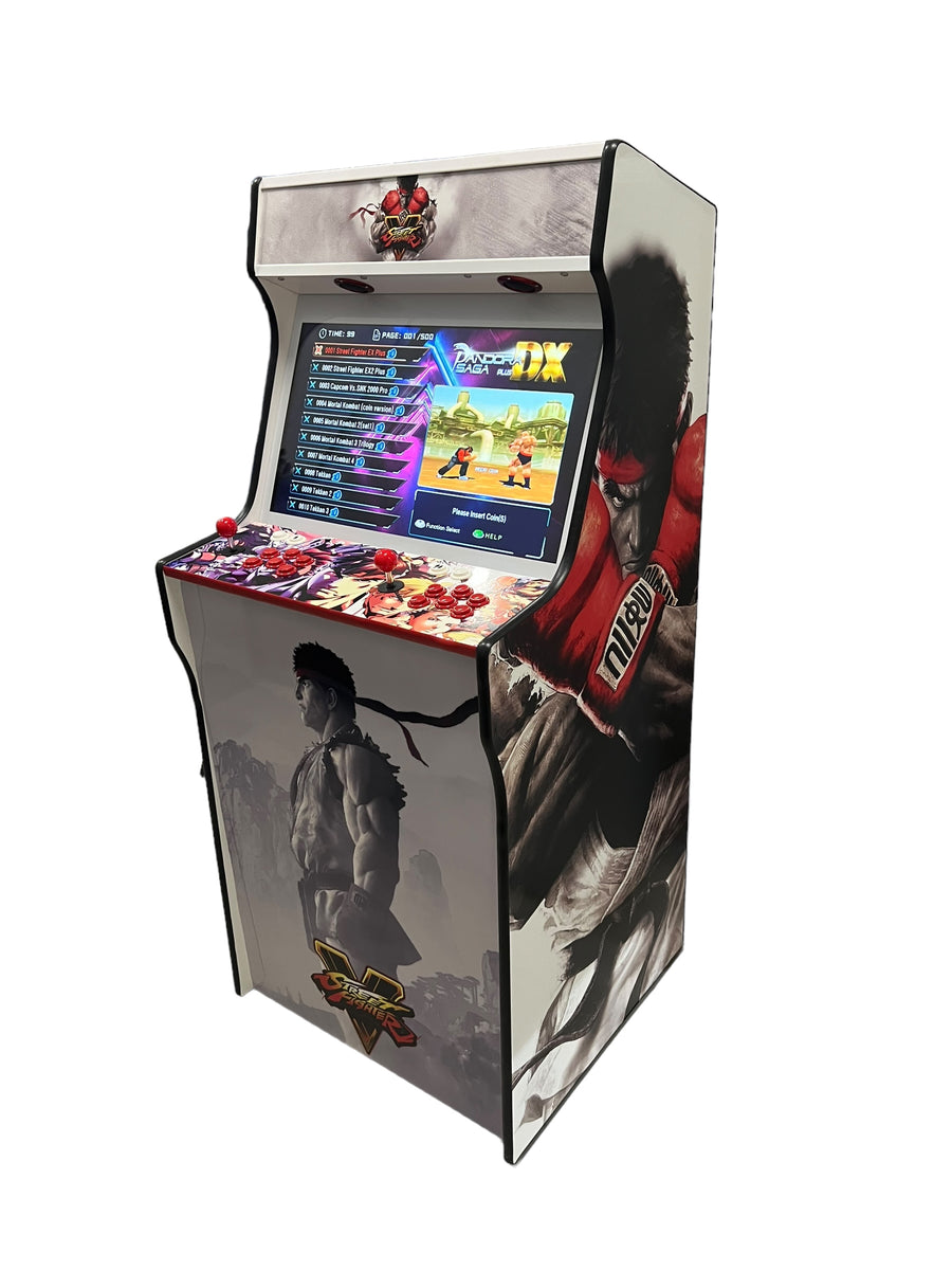 New 27in JAMMA Wired Arcade Machine - Street Fighter Decals -5000 Games ...