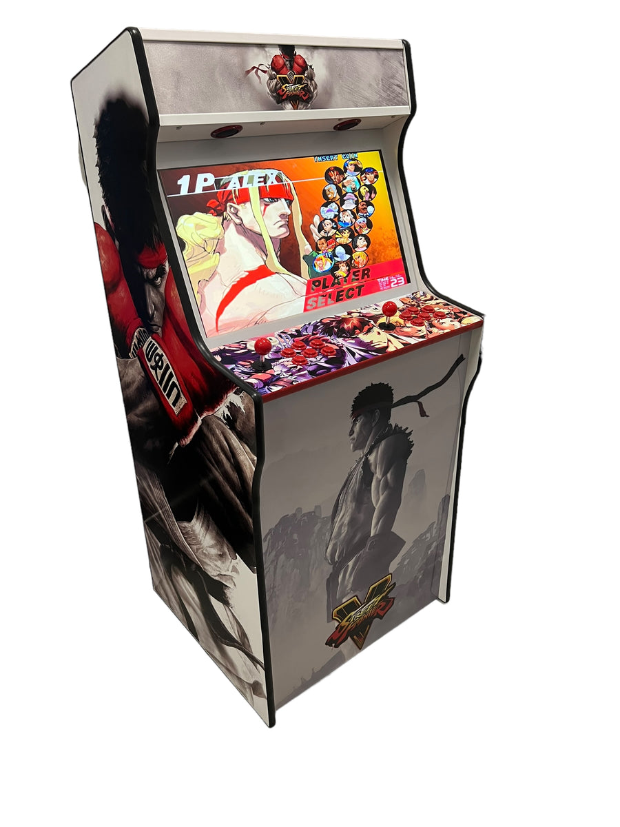 New 27in JAMMA Wired Arcade Machine - Street Fighter Decals -5000 Games ...