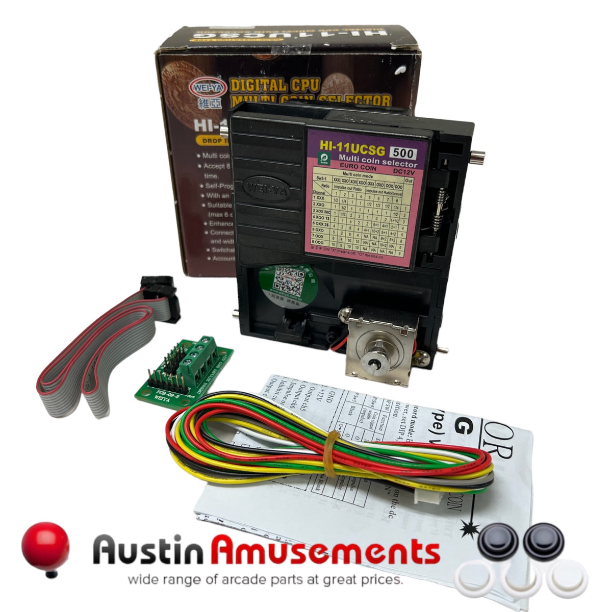 Weiya Top Loading Multi Coin Selector HI-11UCSG – Austin Amusements