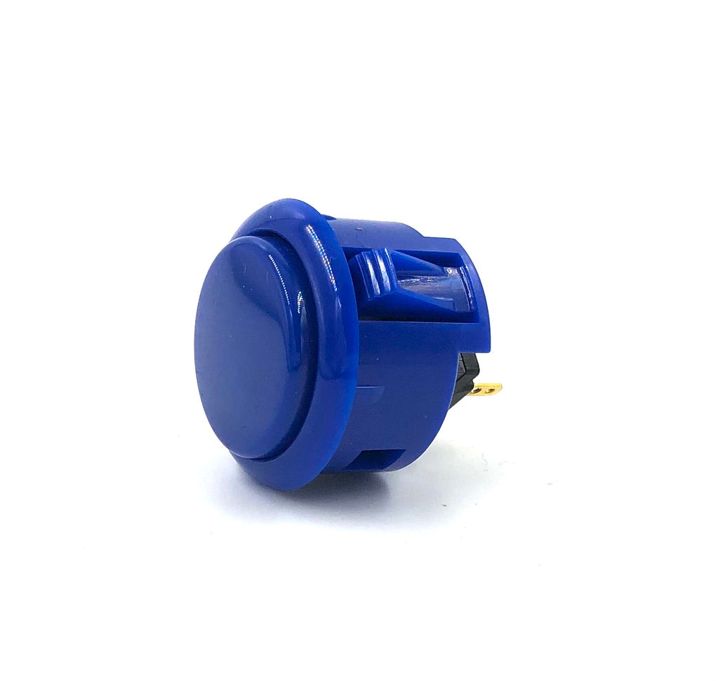 Sanwa OBSF-30, 30mm Pushbutton, Dark Blue – Austin Amusements