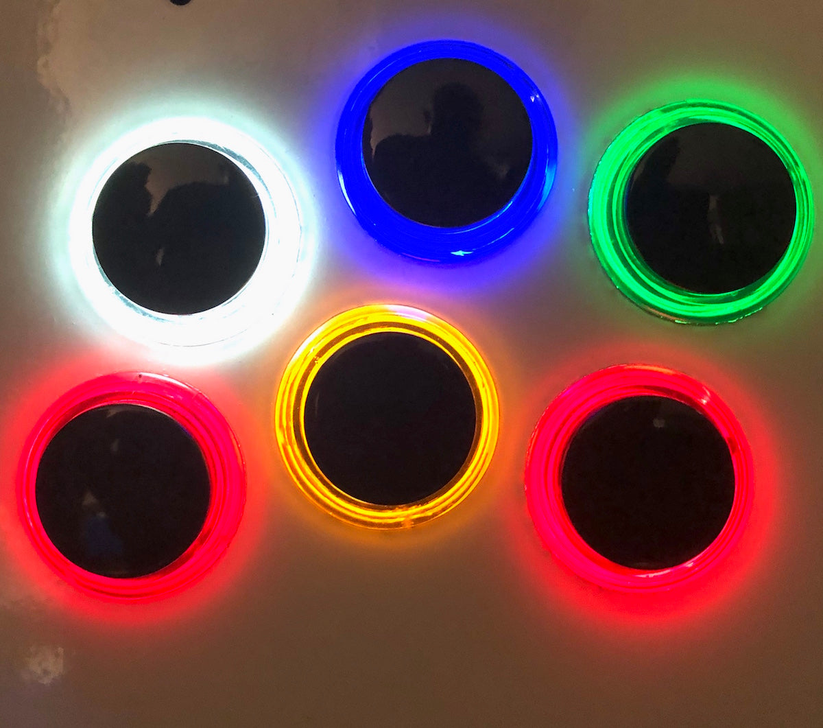 Black Top LED Arcade Buttons, Choose your colour. Price is per button ...