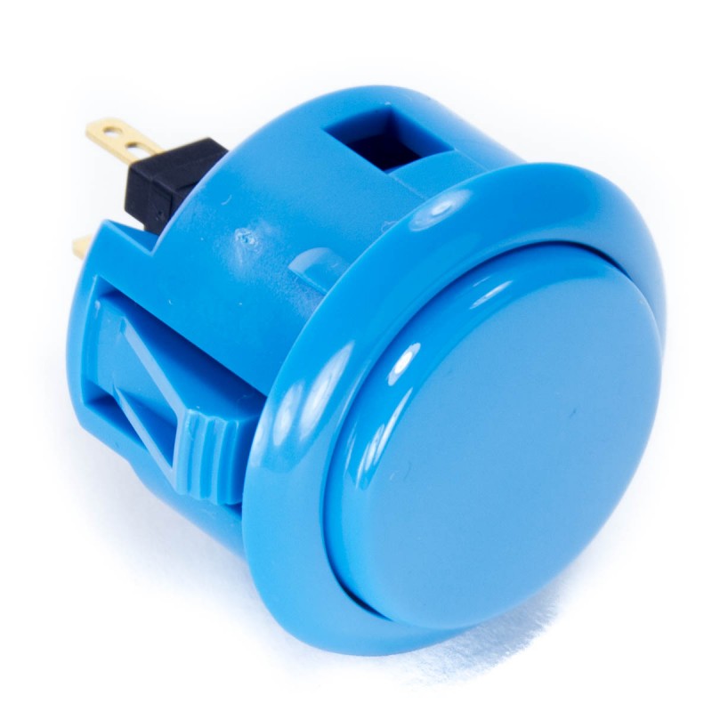 Sanwa OBSF-30, 30mm Pushbutton, Blue – Austin Amusements